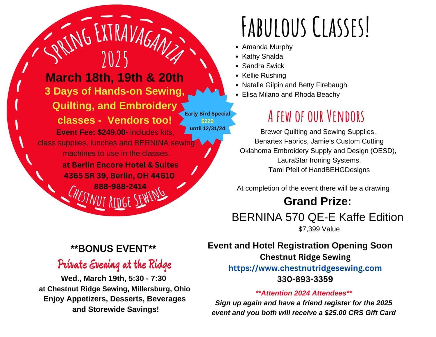 Chestnut Ridge Sewing: High quality sewing products and services